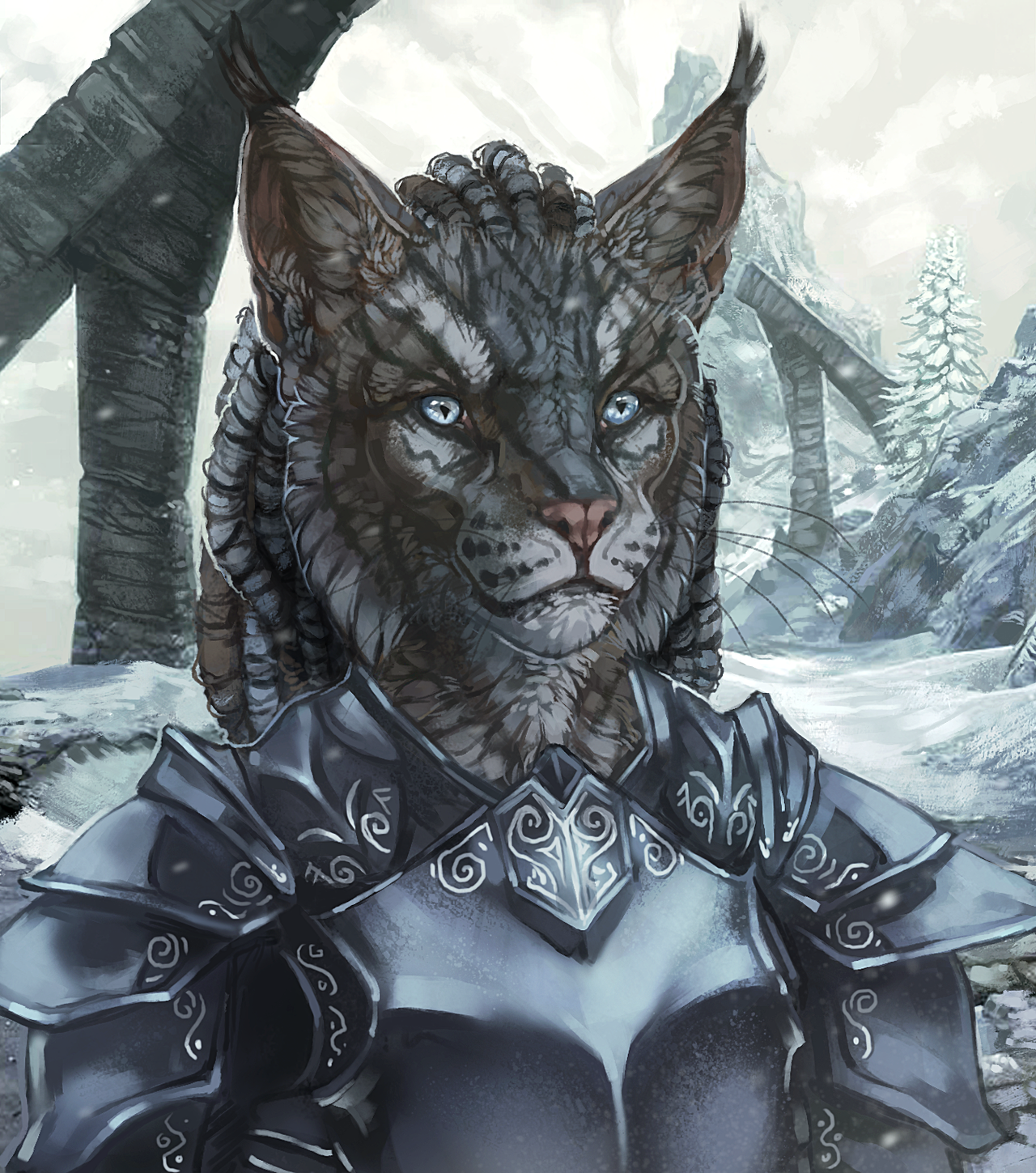 skyrim female khajiit coloring pages