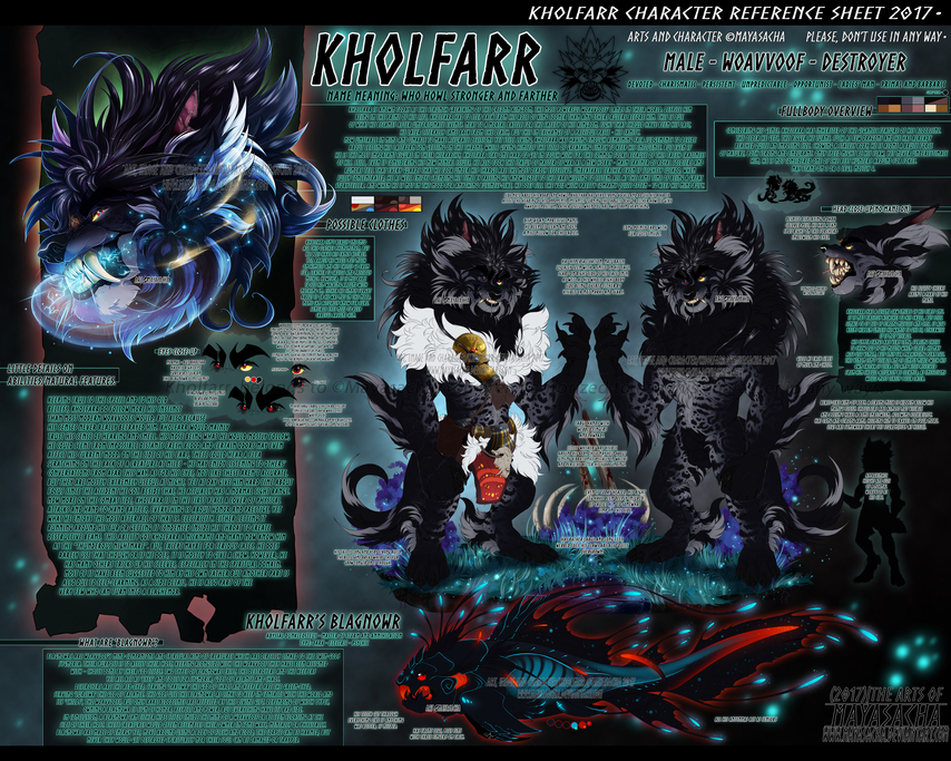 OLD ~ Official 2017 Kholfarr Character Reference Sheet - Refsheet.net