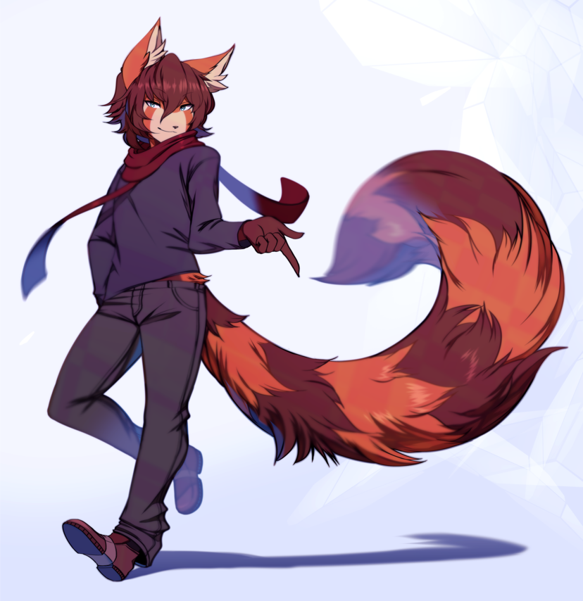 Anime Red Panda Boy