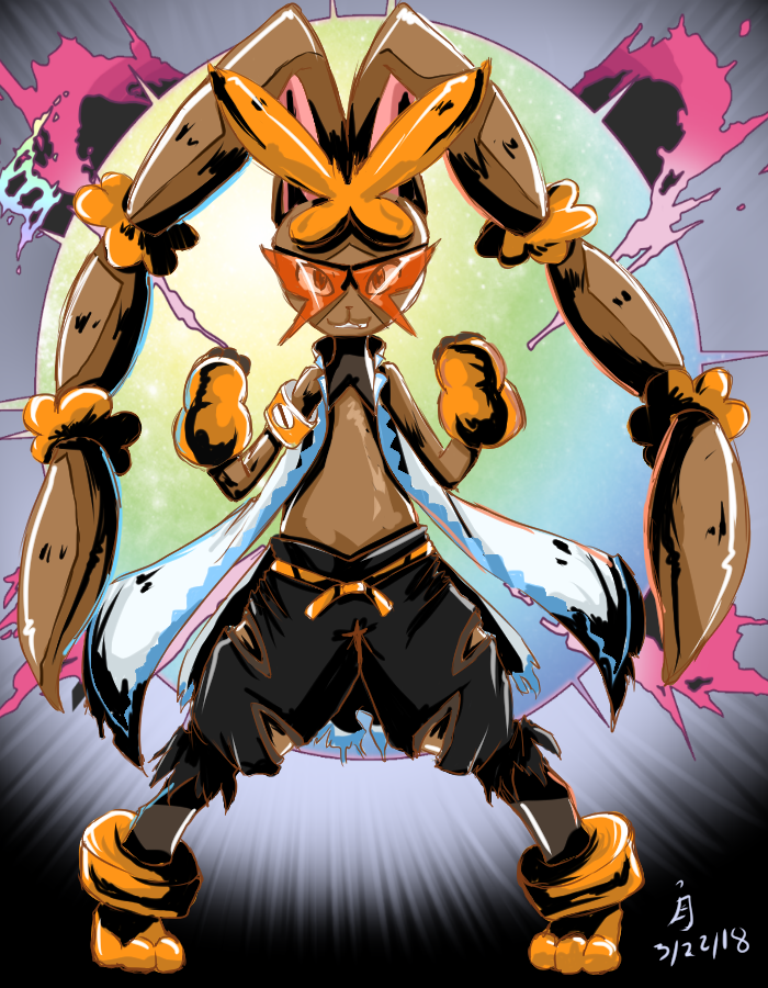 Tailon the Mega Lopunny (Gurren Lagann styled, by - Refsheet.net