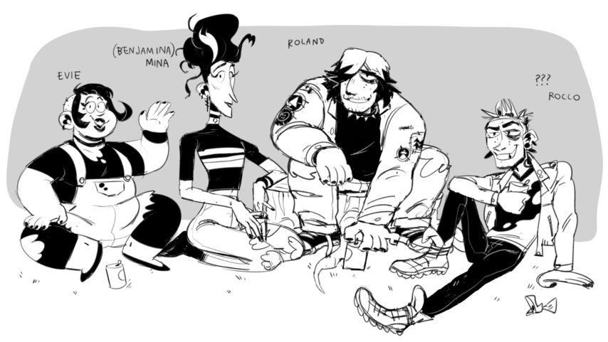 Image of The Goth Gang - Refsheet.net