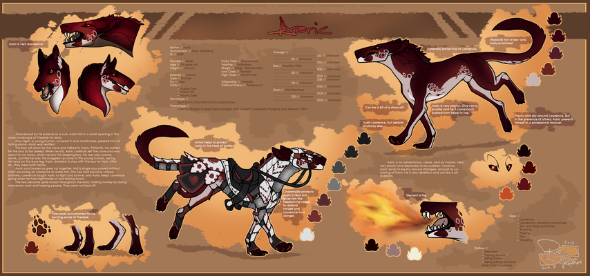 Aaric Character Sheet - Refsheet.net
