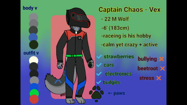 Image of Vex / Captain Chaos - Refsheet.net