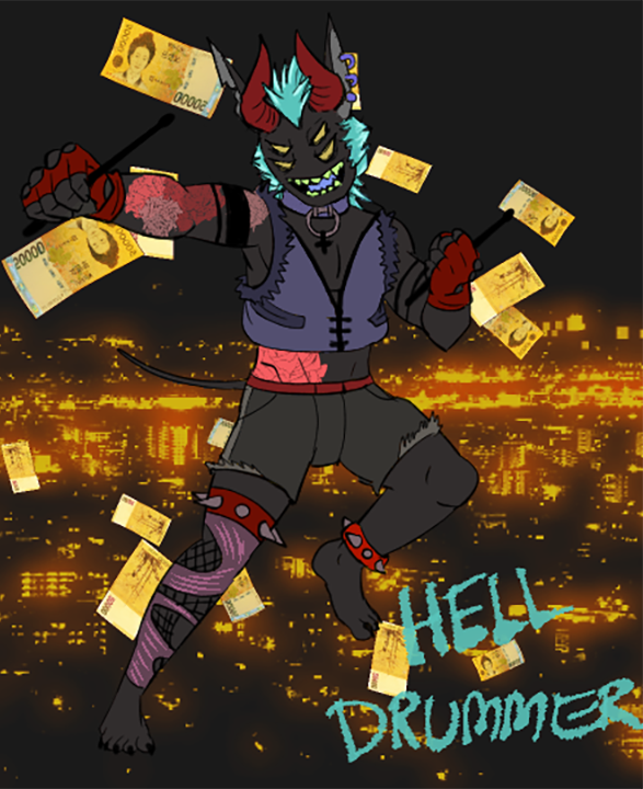 Image of Hell Drummer - Refsheet.net