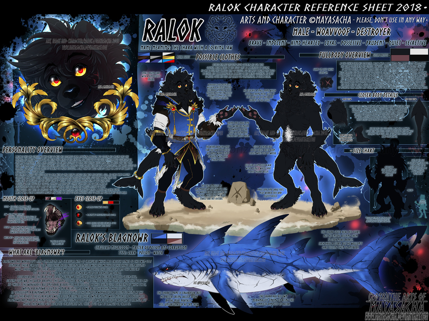 Official 2018 Ralok Character Reference Sheet - Refsheet.net