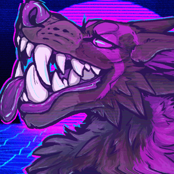 purple wolf pfp