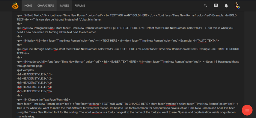 CODING - Refsheet.net