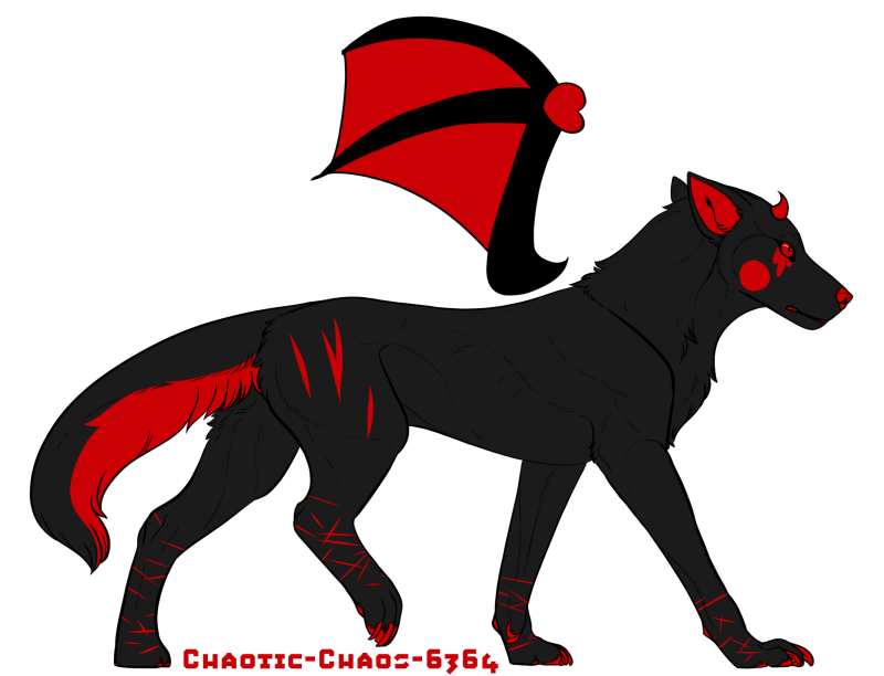 Evil Wolf Anime With Wings