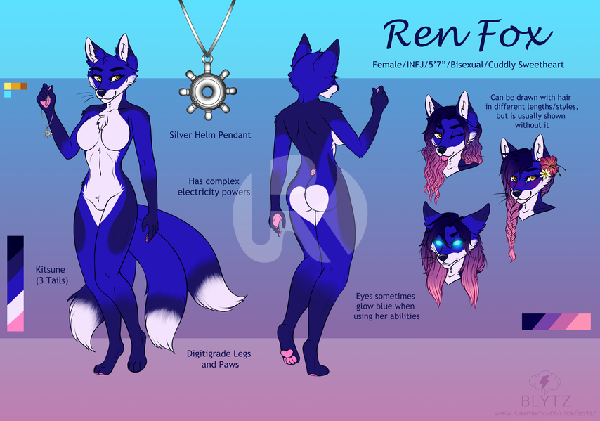 renard lapfox ref sheet