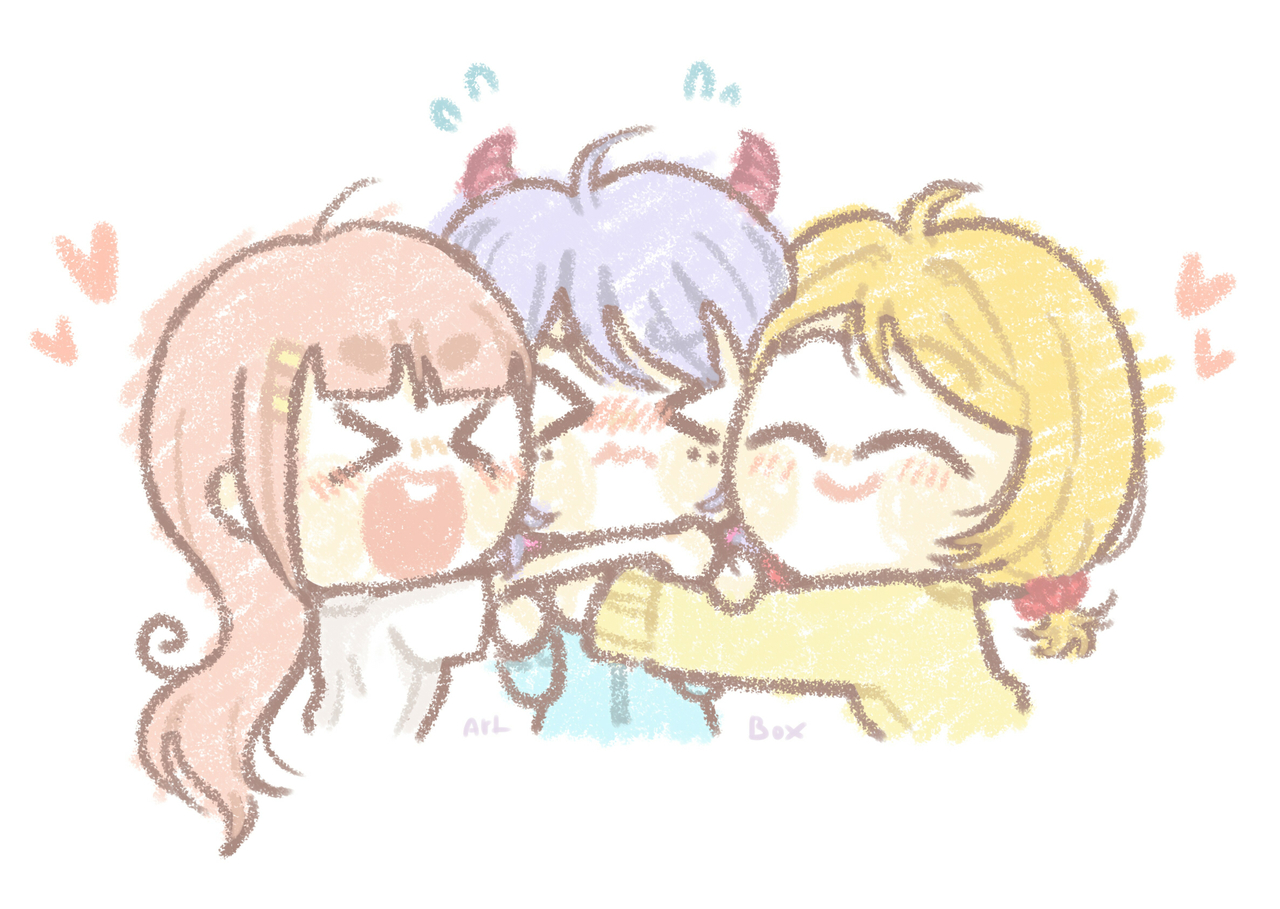 how to draw chibi characters hugging