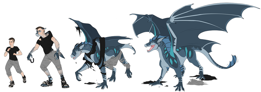 Female Dragon Transformation Sequence