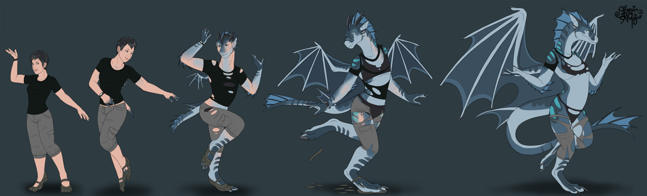 Female Dragon Transformation Sequence