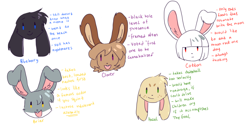 bunny ears drawing reference