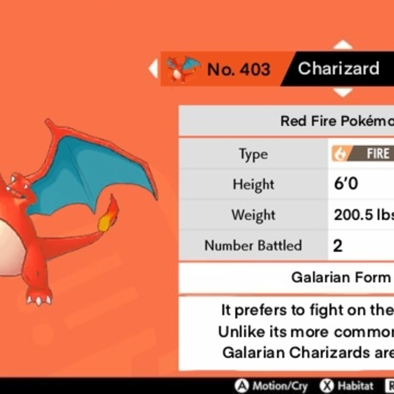 charizard pokedex no