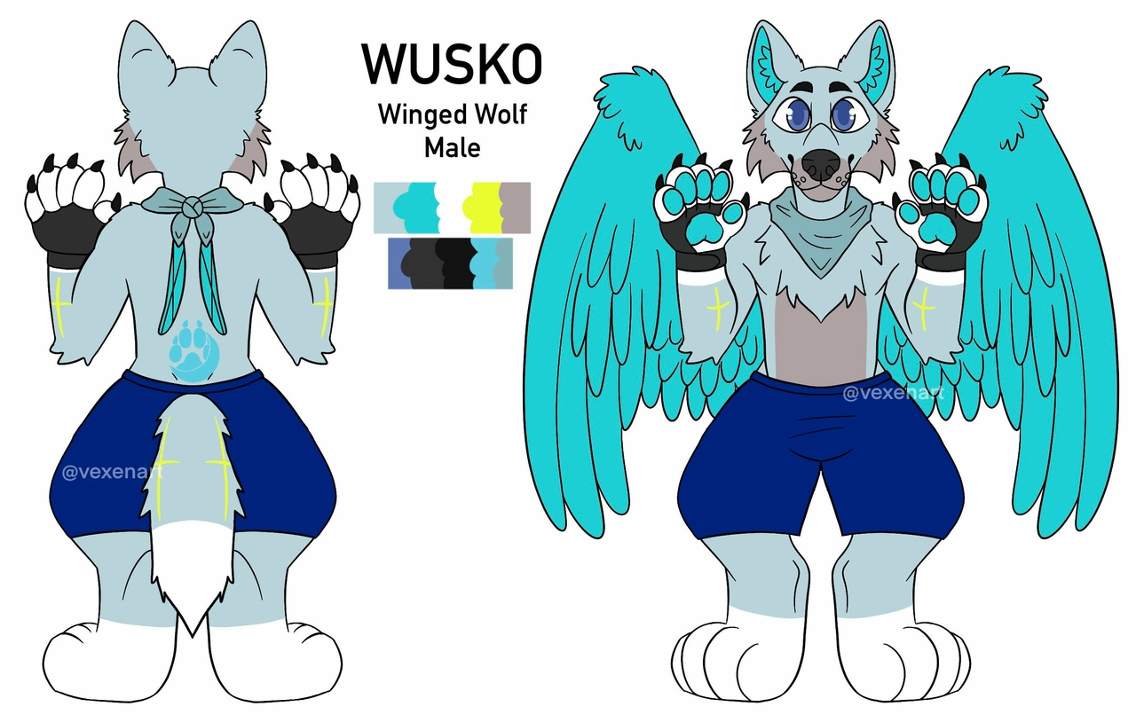 Winged Wolf Fursona