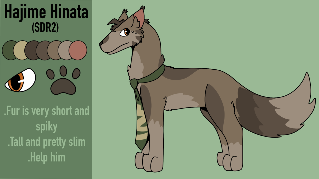 hajime hinata reference sheet