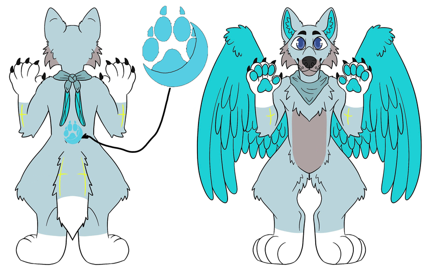 winged wolf fursona