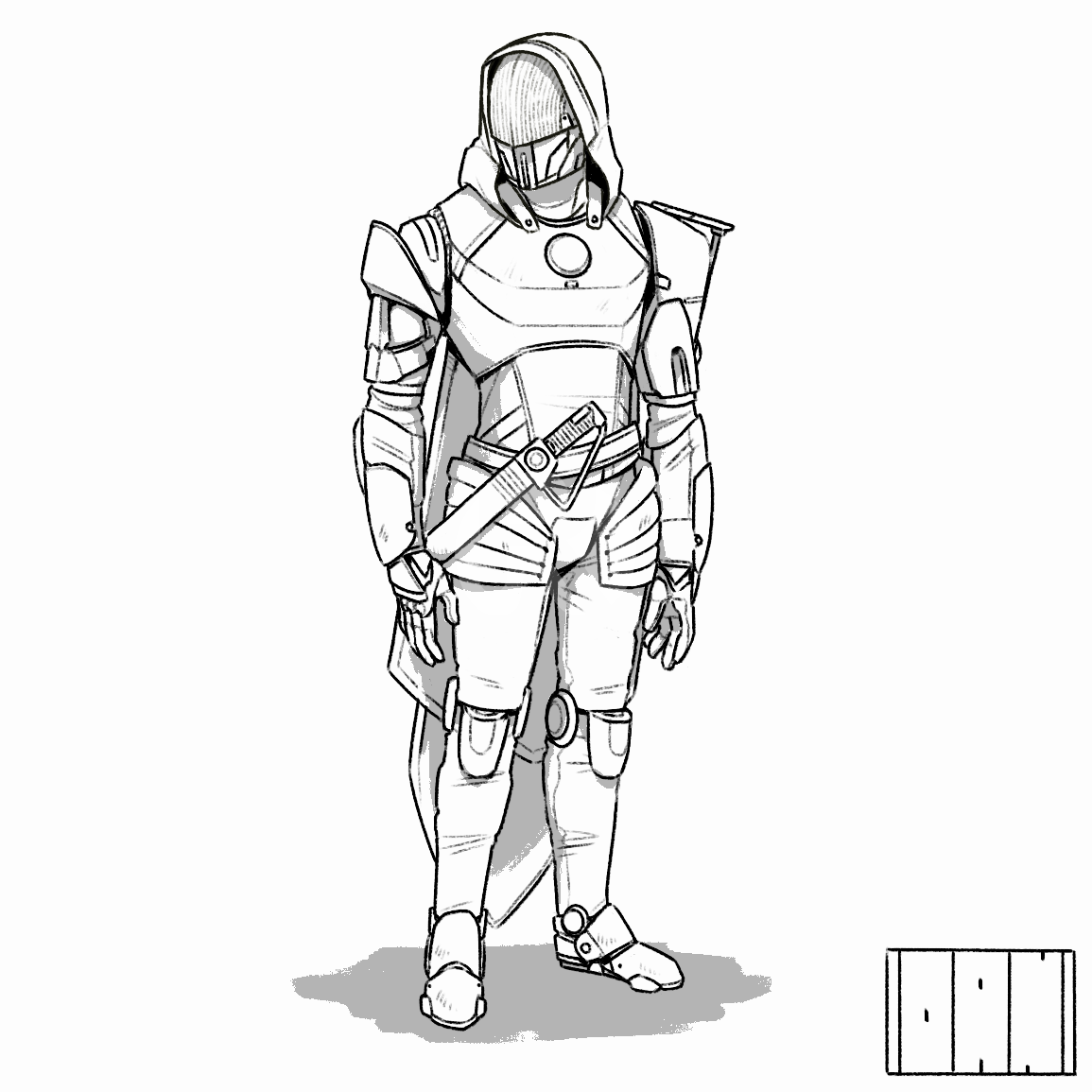 destiny characters hunter coloring pages