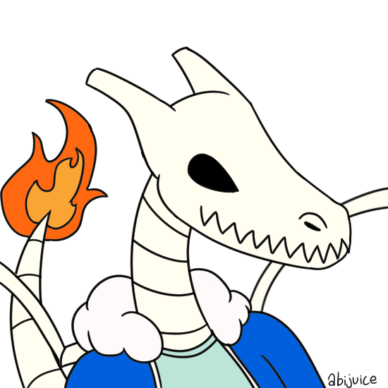 how to draw undertale characters dragon