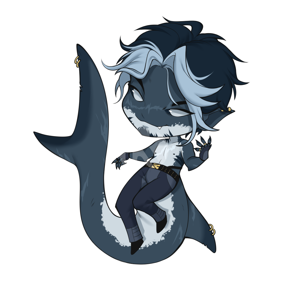 Shark Human Hybrid Anime Version