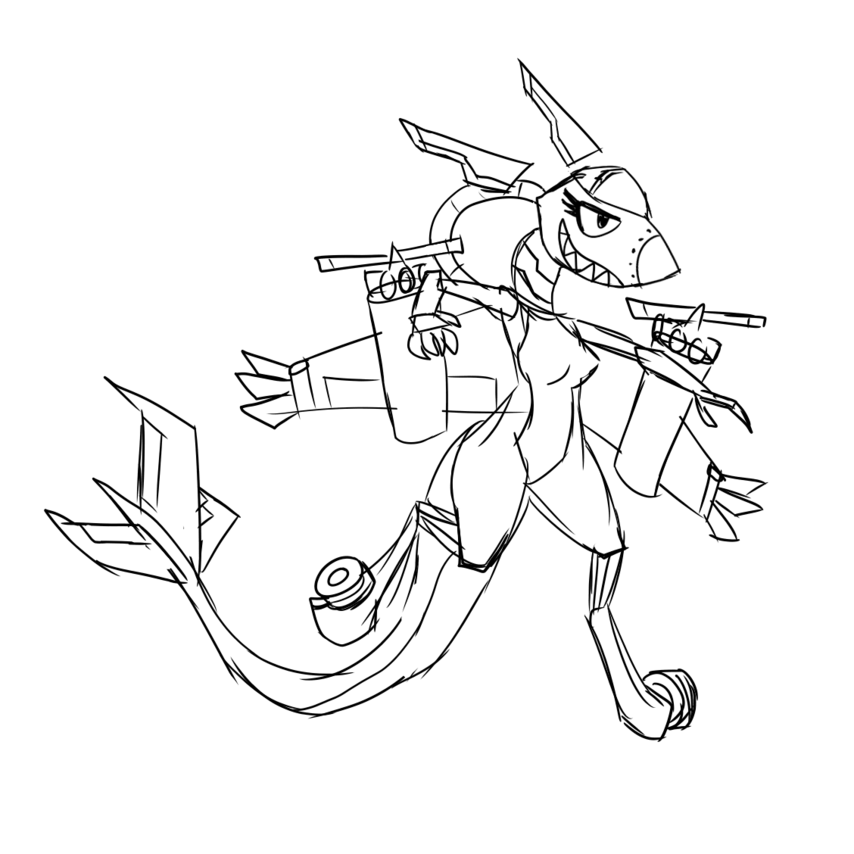 mega genesect coloring pages