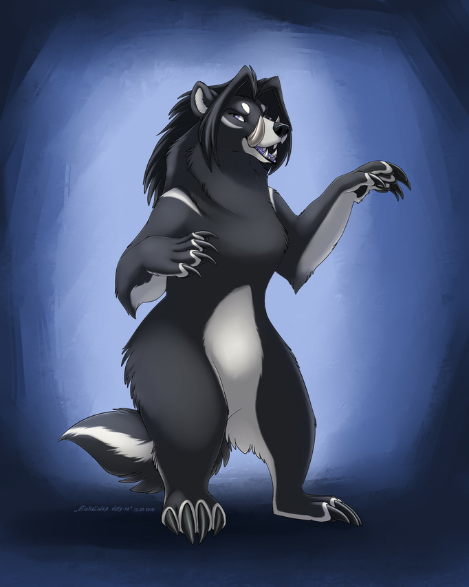 black bear fursona